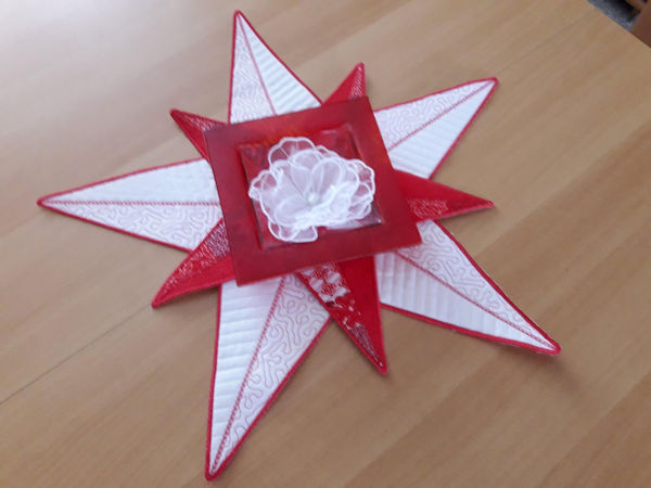 Star Large Applique Machine Embroidery Design