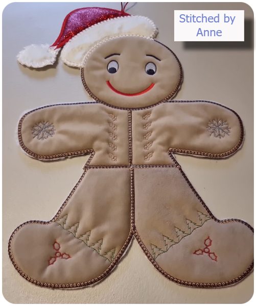 Large Applique Gingerbread Man - Machine Embroidery Catalogue ...