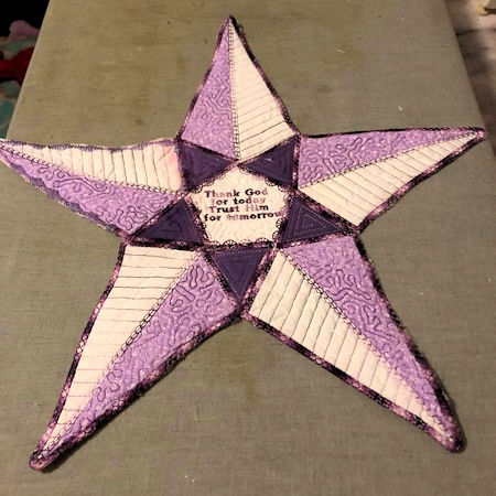 Star Large Applique Machine Embroidery Design