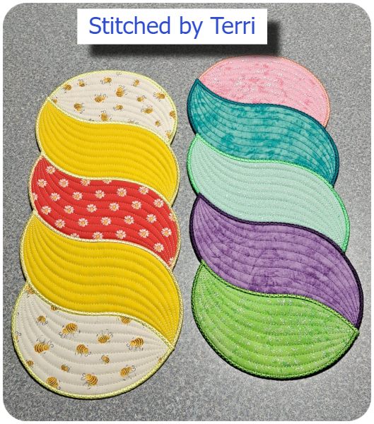 Swirly Table Runner - Kreative Kiwi Embroidery Designs