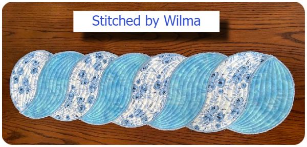 Swirly Table Runner - Kreative Kiwi Embroidery Designs